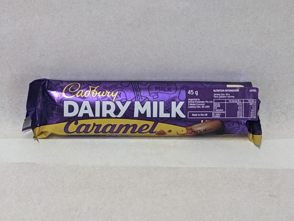 CADBURY CARAMEL DIARY MILK BAR | Syd's Pies
