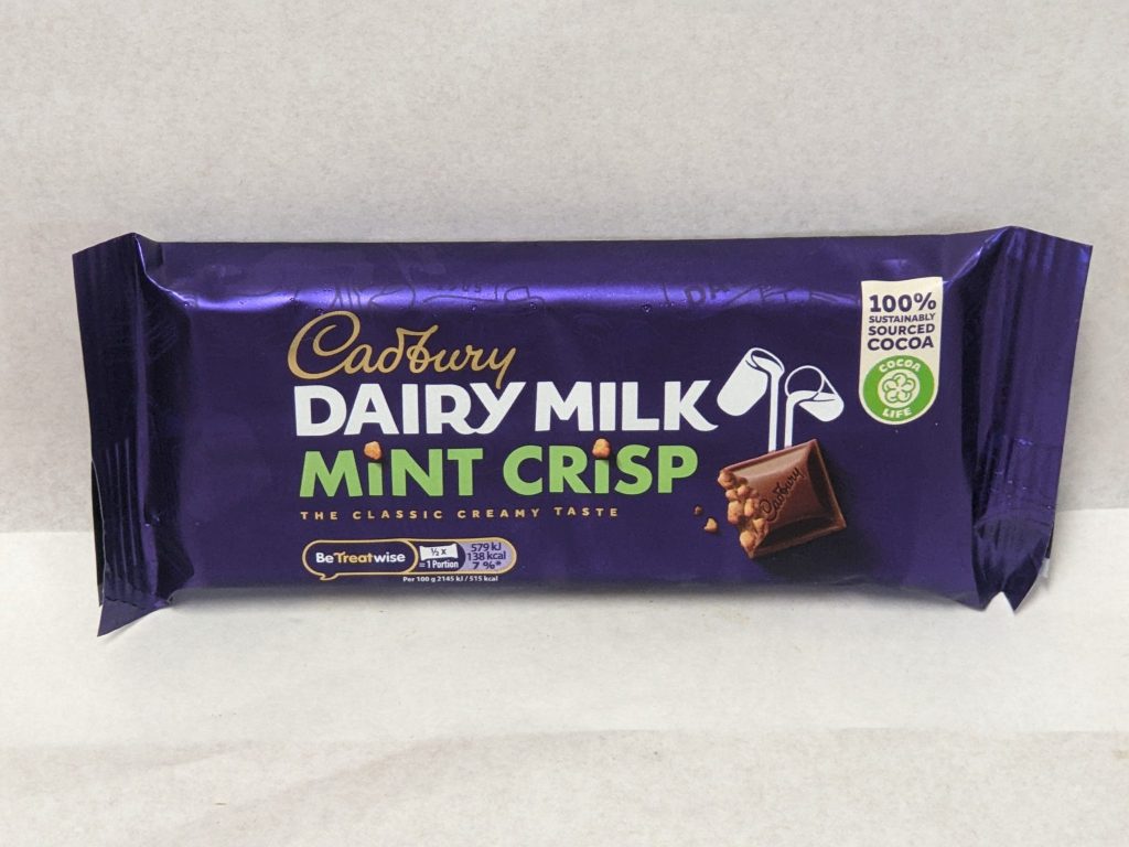 CADBURY DAIRY MILK MINT CRISP | Syd's Pies