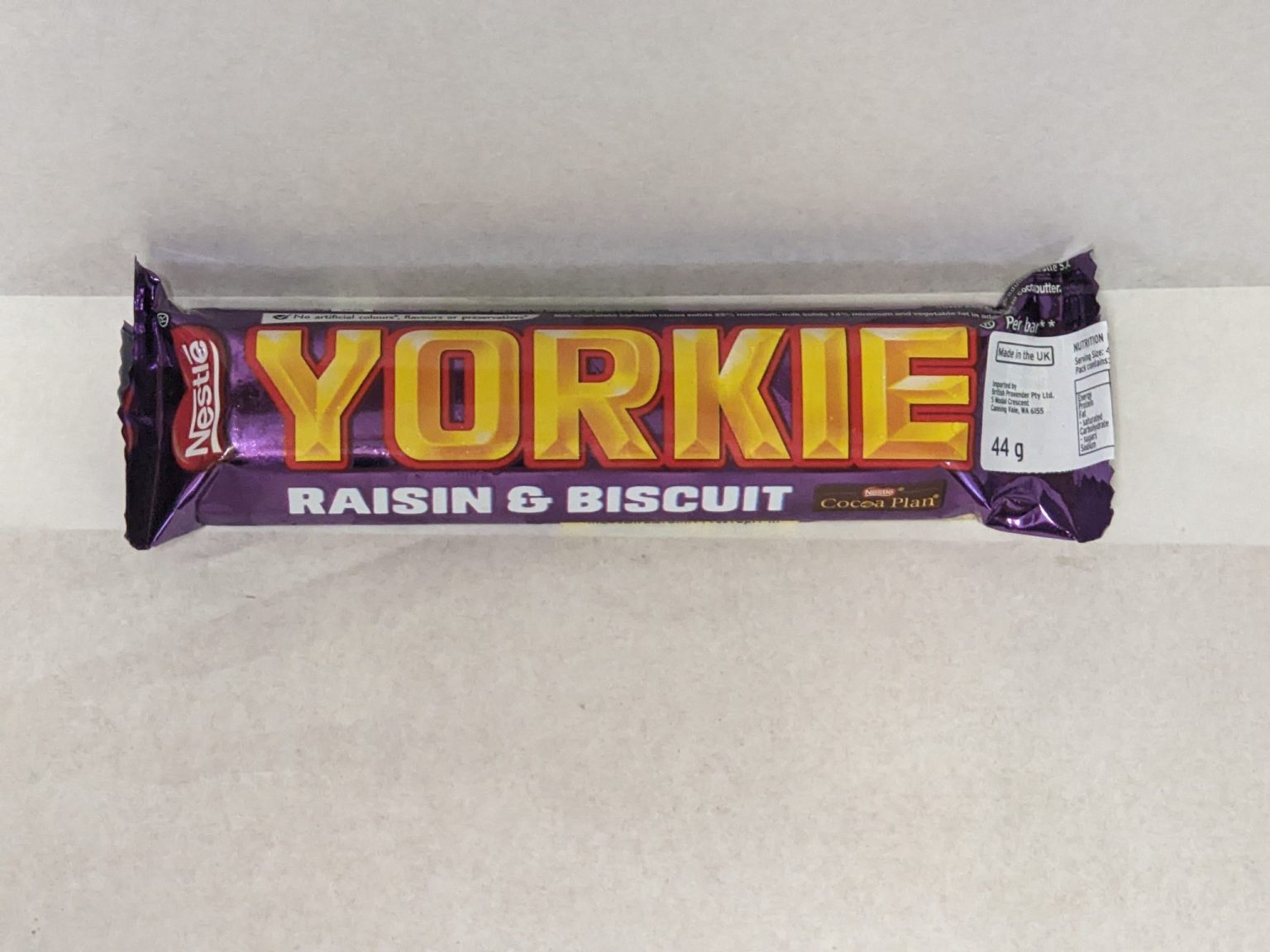 NESTLE YORKIE RAISIN AND BISCUIT BAR | Syd's Pies
