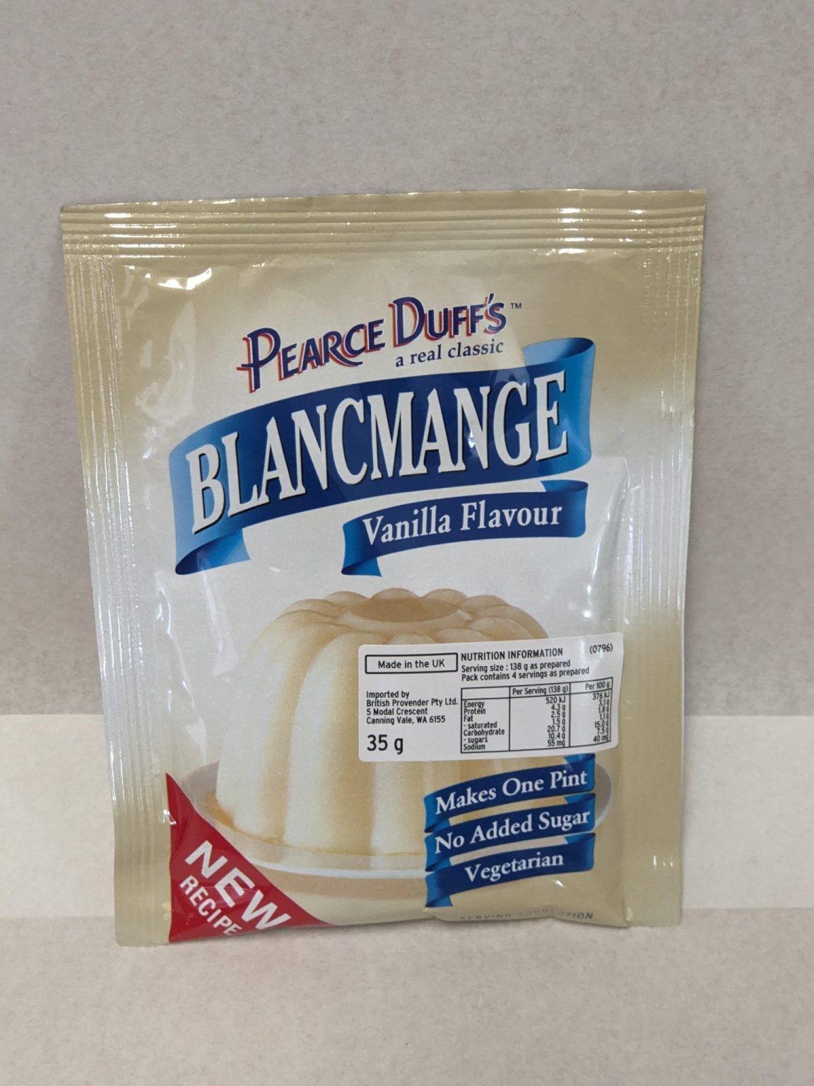 PEARCE DUFF'S BLANCMANGE VANILLA FLAVOUR | Syd's Pies