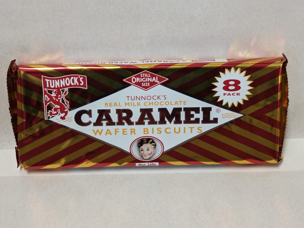 TUNNOCKS REAL MILK CHOCOLATE WAFER BISCUITS CARAMEL - 8 PACK | Syd's Pies